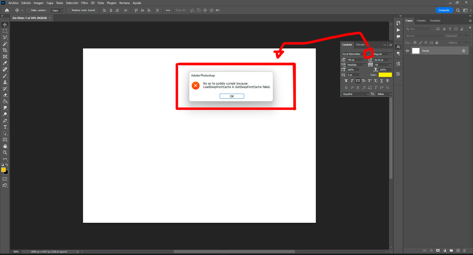 Could Not Complete Request because LoadDeepFontCac... - Page 6 - Adobe ...