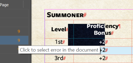 Solved: Preflight panel is highlighting overset text in ta... - Adobe ...