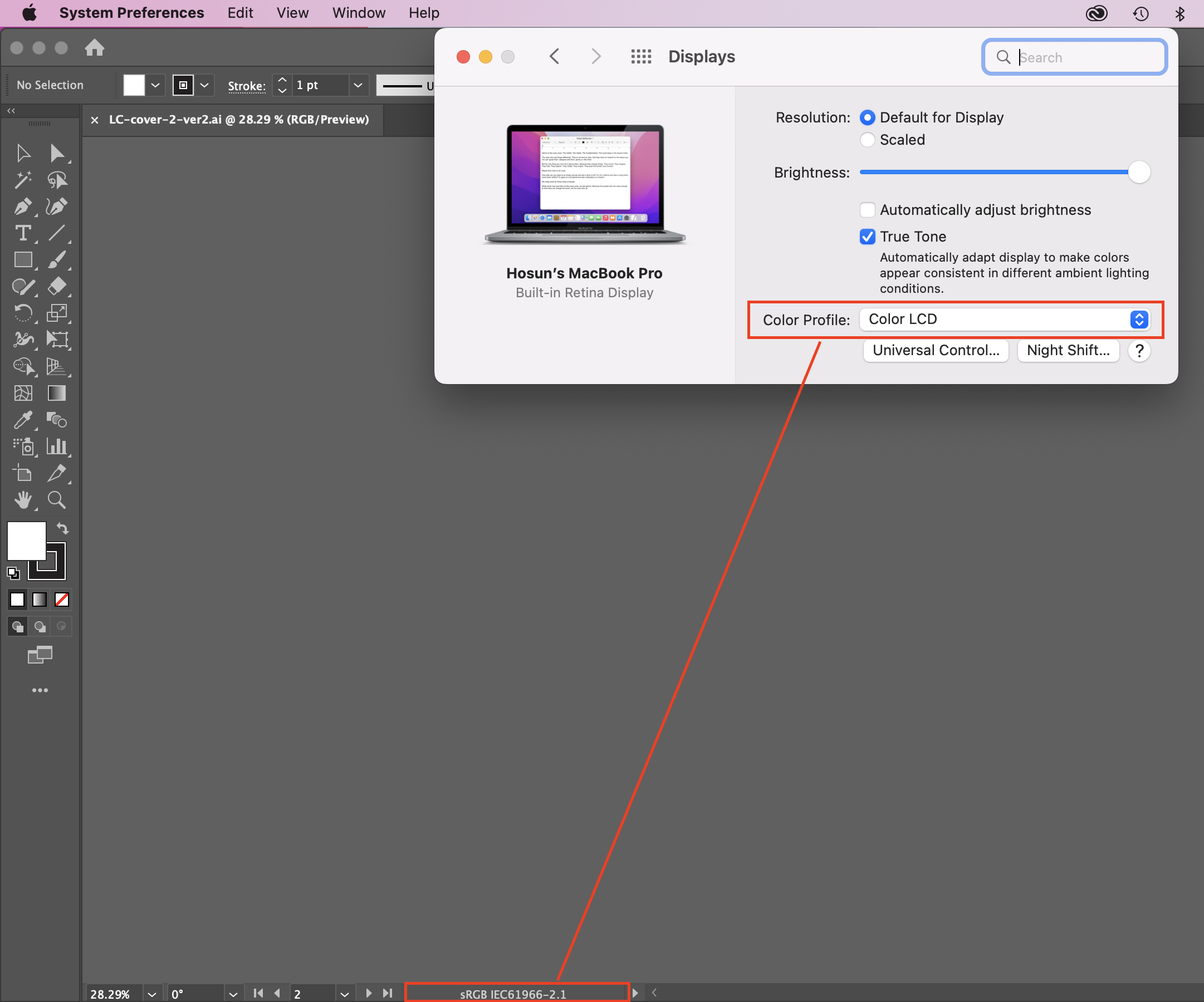 Solved: color profile - Adobe Product Community - 13281462