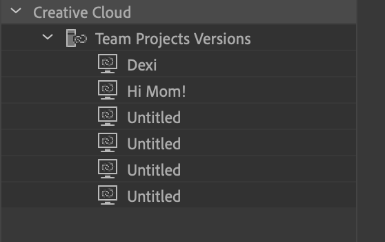 Solved: How to delete mysterious Team Projects from Premie... - Adobe ...