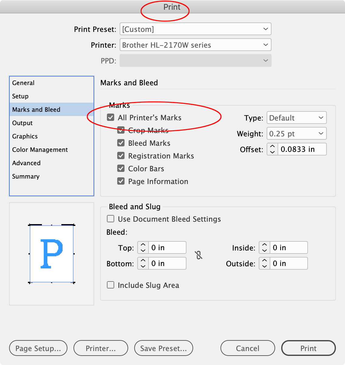 Solved: printer's marks when packaging document - Adobe Support ...