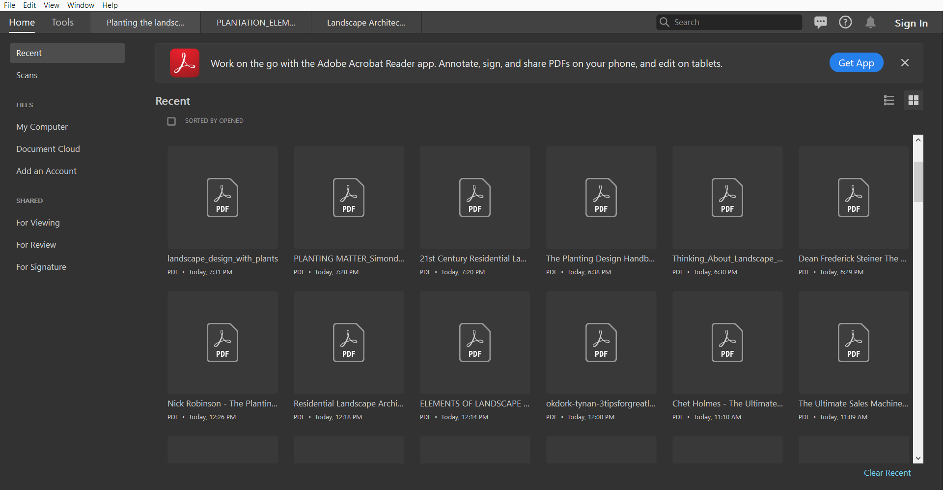 Having thumbnails of the pdf on the homescreen of ... - Adobe Community ...