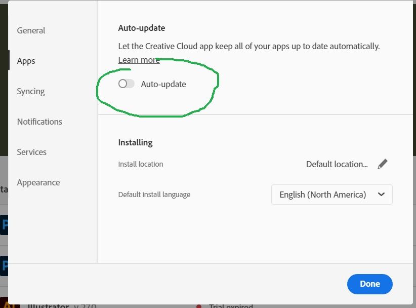 How to disable auto install adobe product? - Adobe Community - 13294151