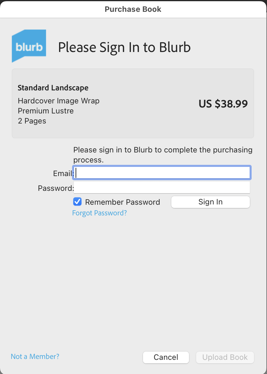 Change Blurb account used by Book module? - Adobe Product Community ...