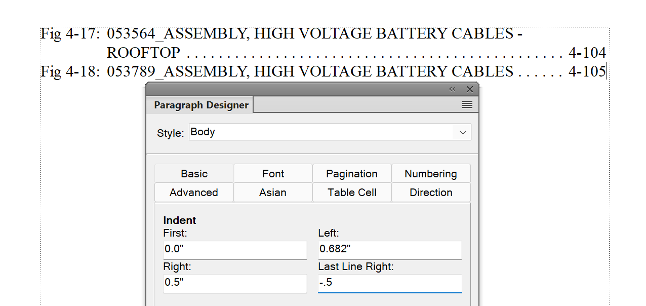 Solved: Line Formatting in List of Figures/Tables - Adobe Product ...