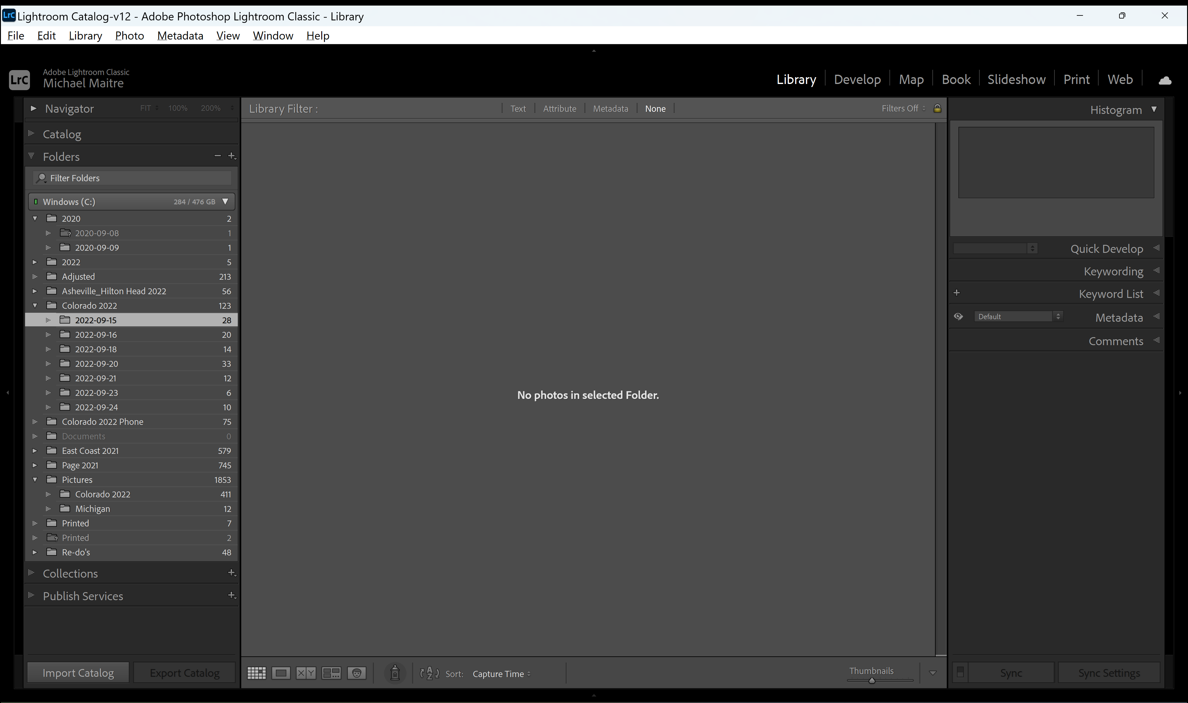Photos are in Catalog but not in Folders - Adobe Product Community ...