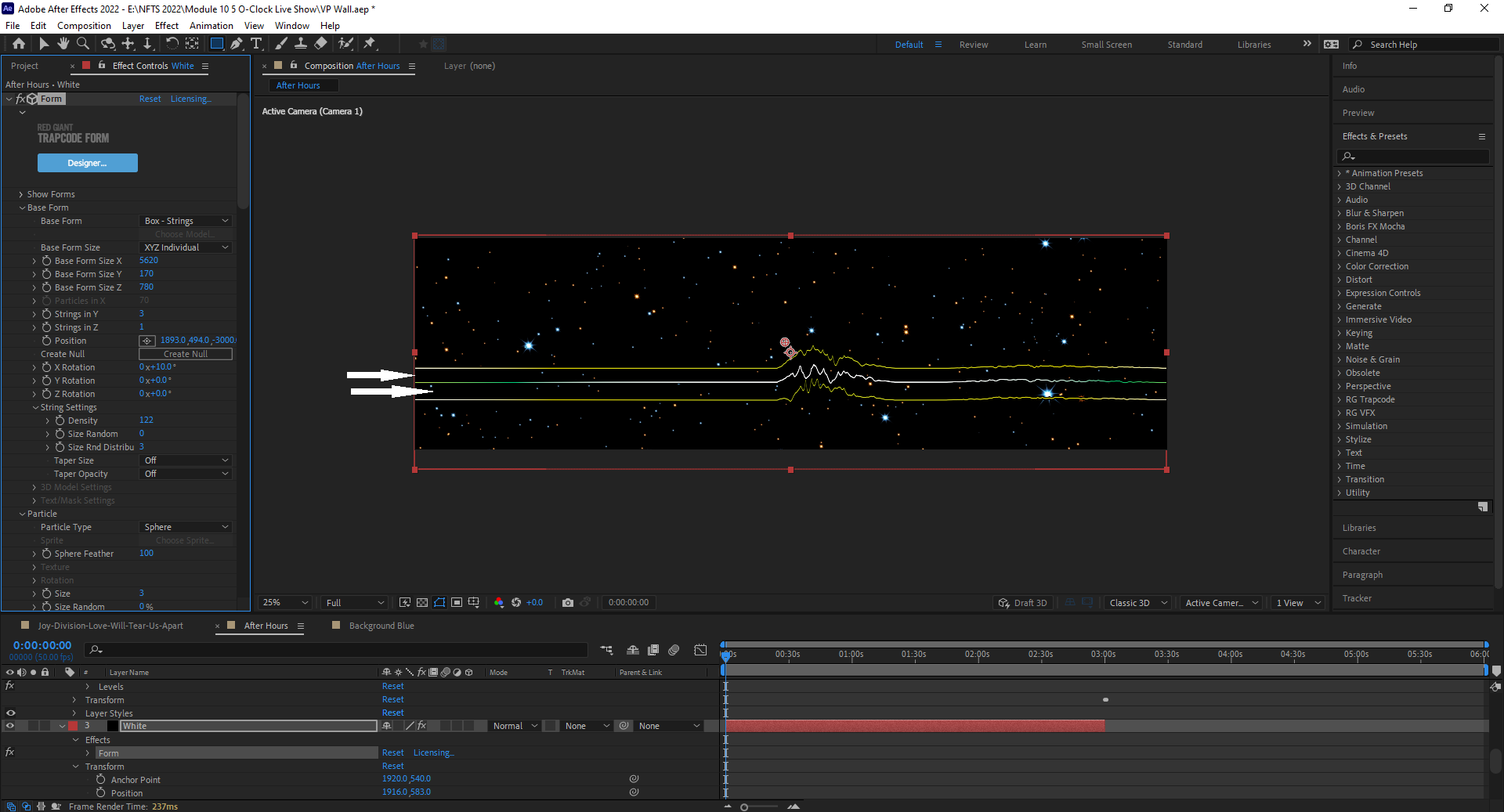 Trapcode form how to get colour between lines rath... - Adobe Support Community - 13323214