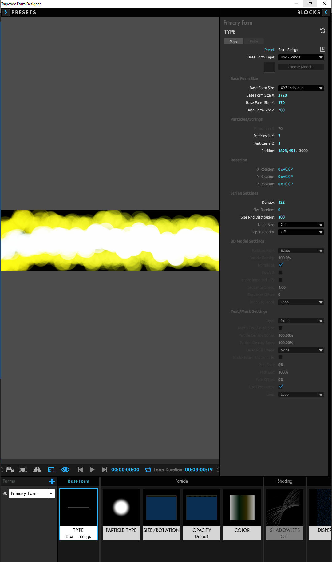 Trapcode form how to get colour between lines rath... - Adobe Support ...