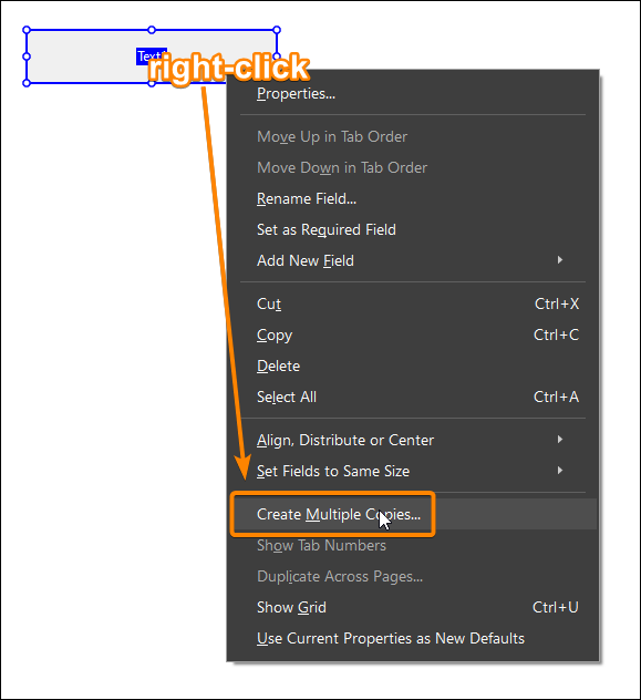 Solved Copying Controls With Properties Using Java Script Adobe