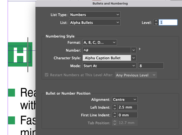 Potential bug - Auto bullet list feature issue - Adobe Community - 13329749