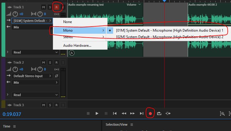 Mapping inputs for Focusrite Scarlett 4i4 - no aud... - Adobe Community - 13328322