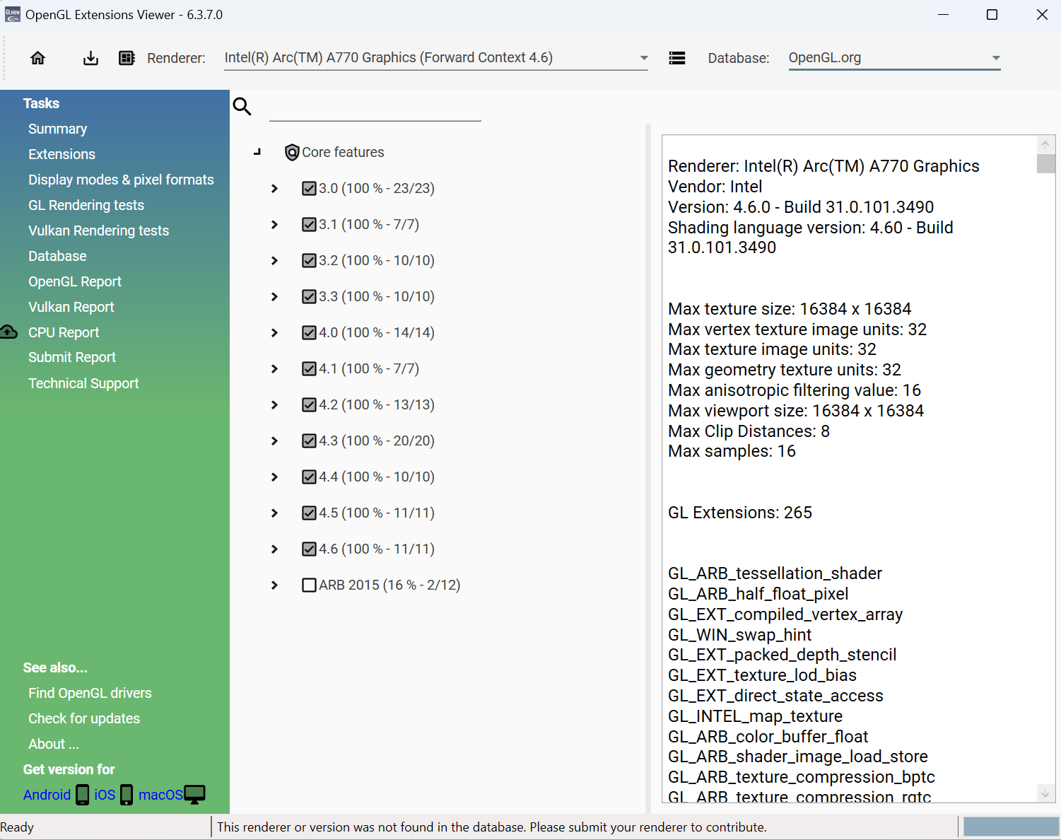 OpenGL issue on ARC A770 - Adobe Product Community - 13328214