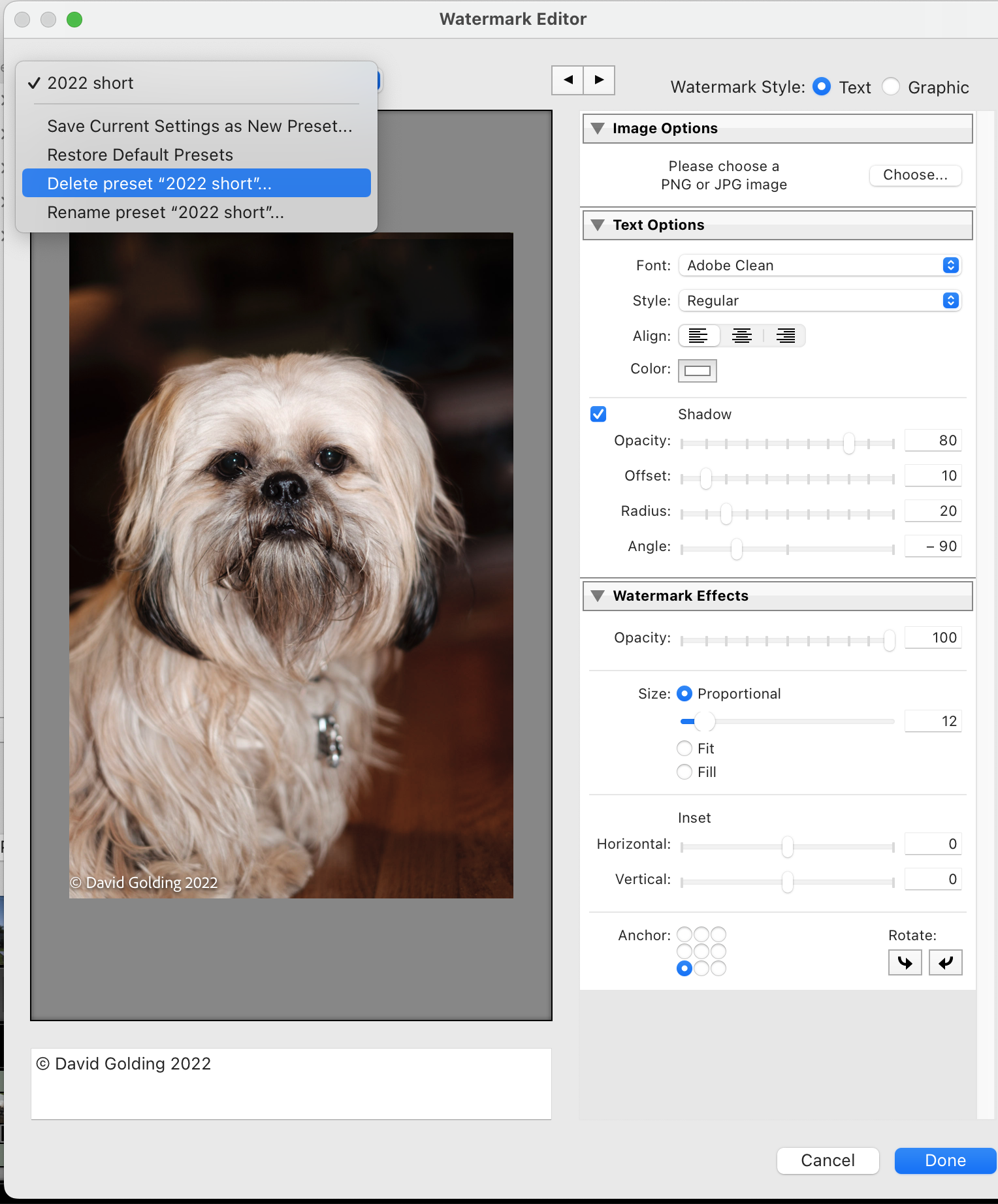 Watermark editing - Adobe Product Community - 13302770