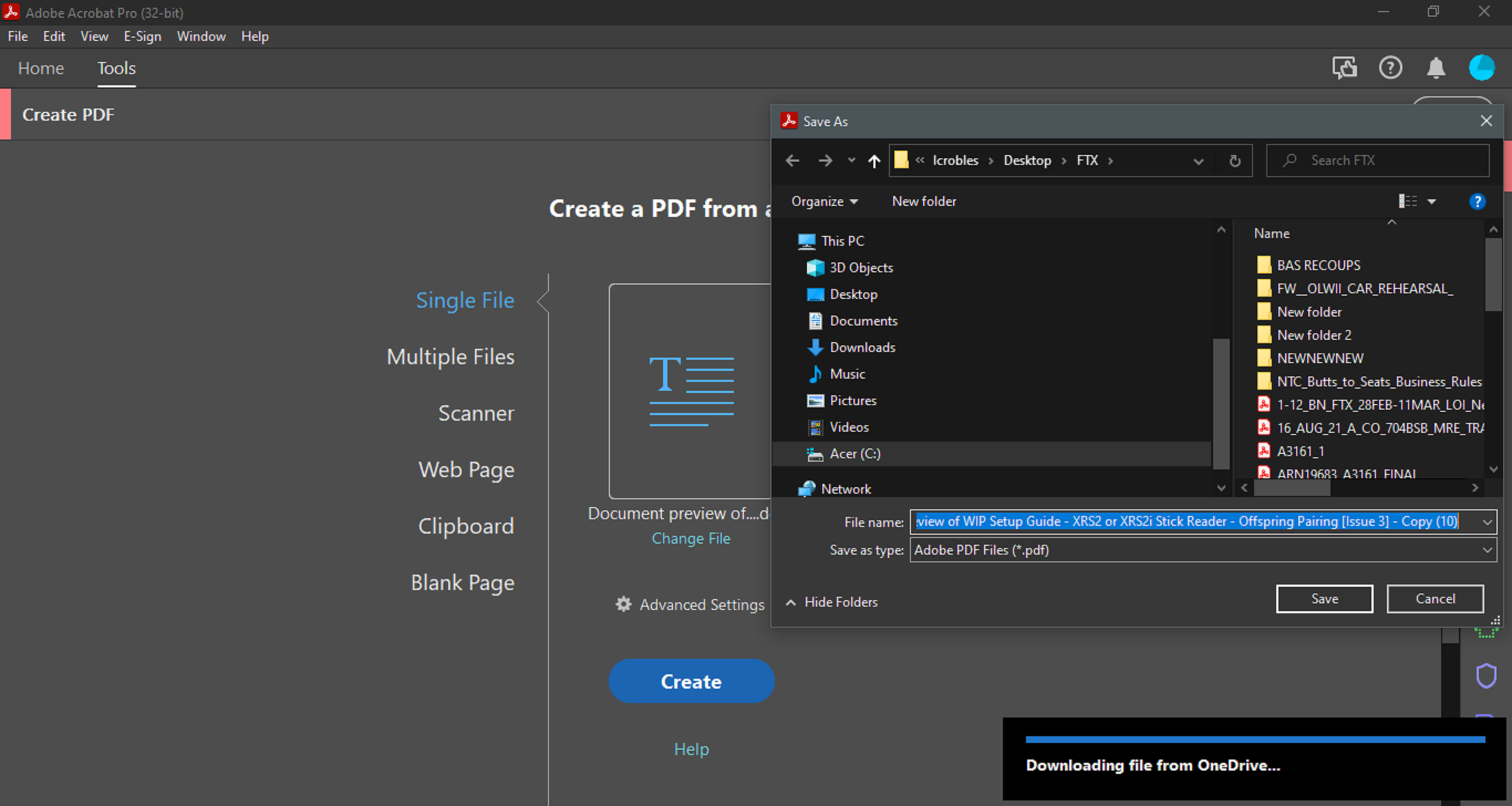 Solved: Acrobat pdf maker: The path of document being proc... - Adobe ...