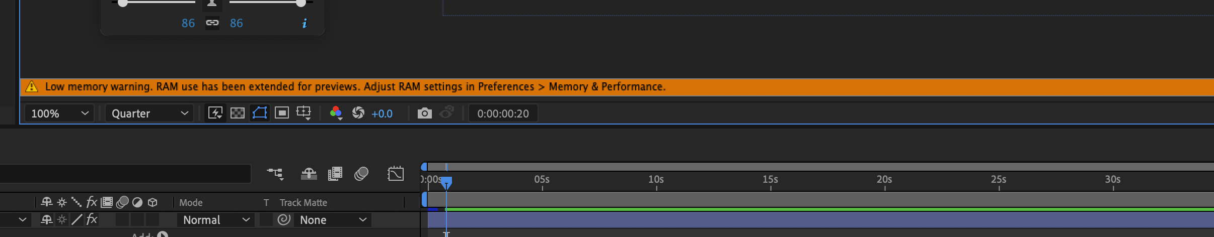 Low memory warning but I have 48gb RAM. Help! - Adobe Community - 13338020