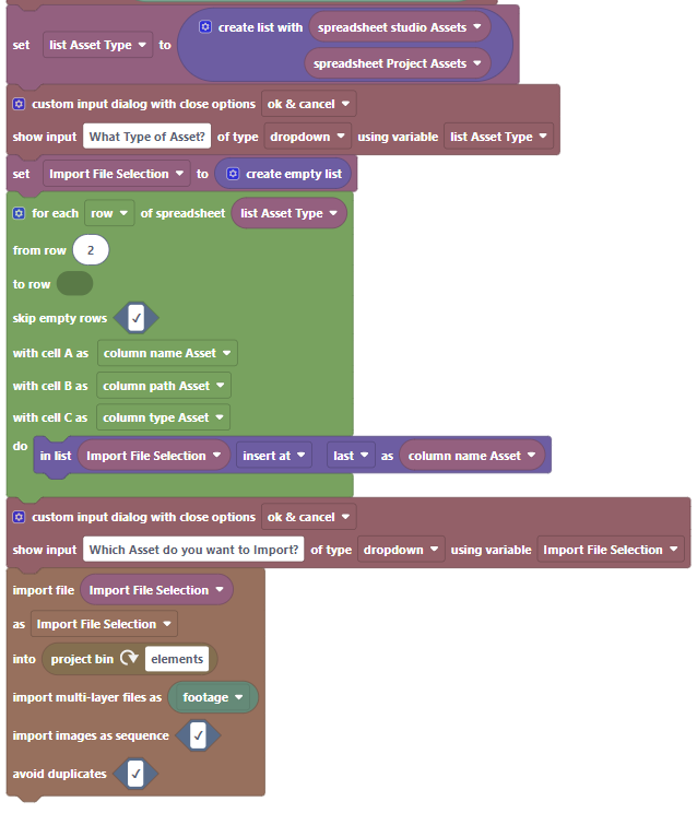Automation Blocks - Spreadsheet alternate column s... - Adobe Product ...