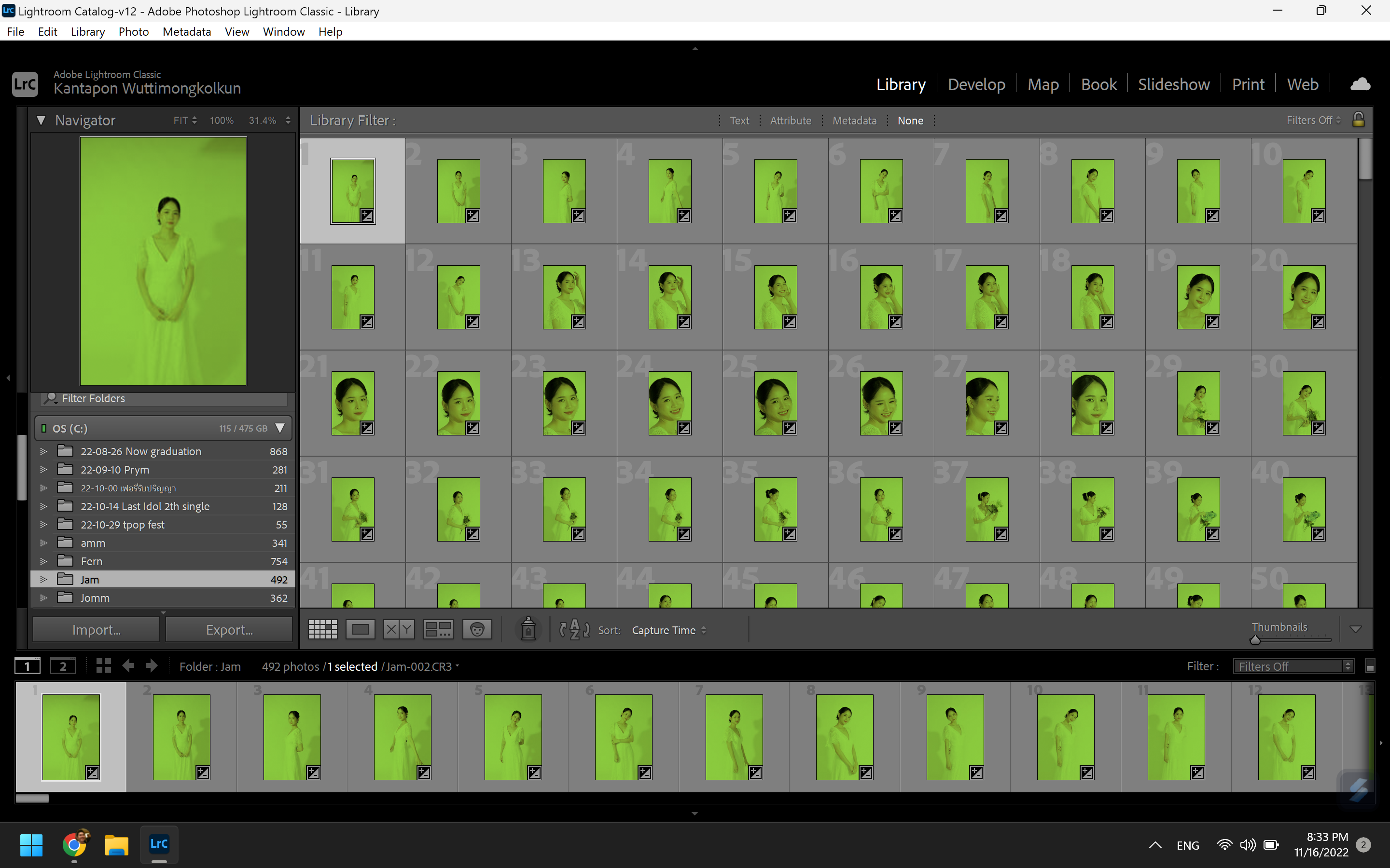 Lightroom all color indicator is green - Adobe Community - 13349334