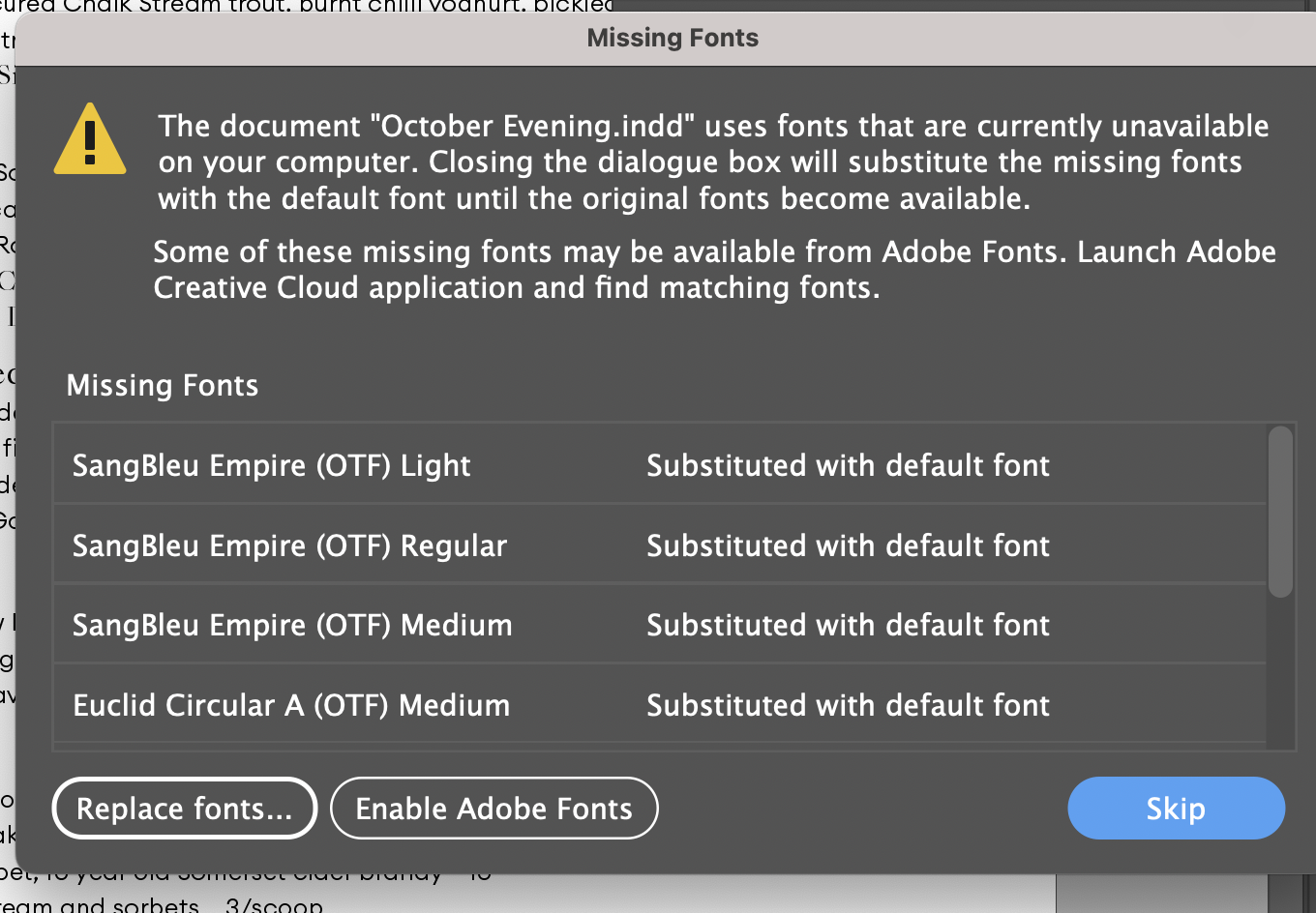 Problems with indesigning not finding fonts - Adobe Product Community - 13349759