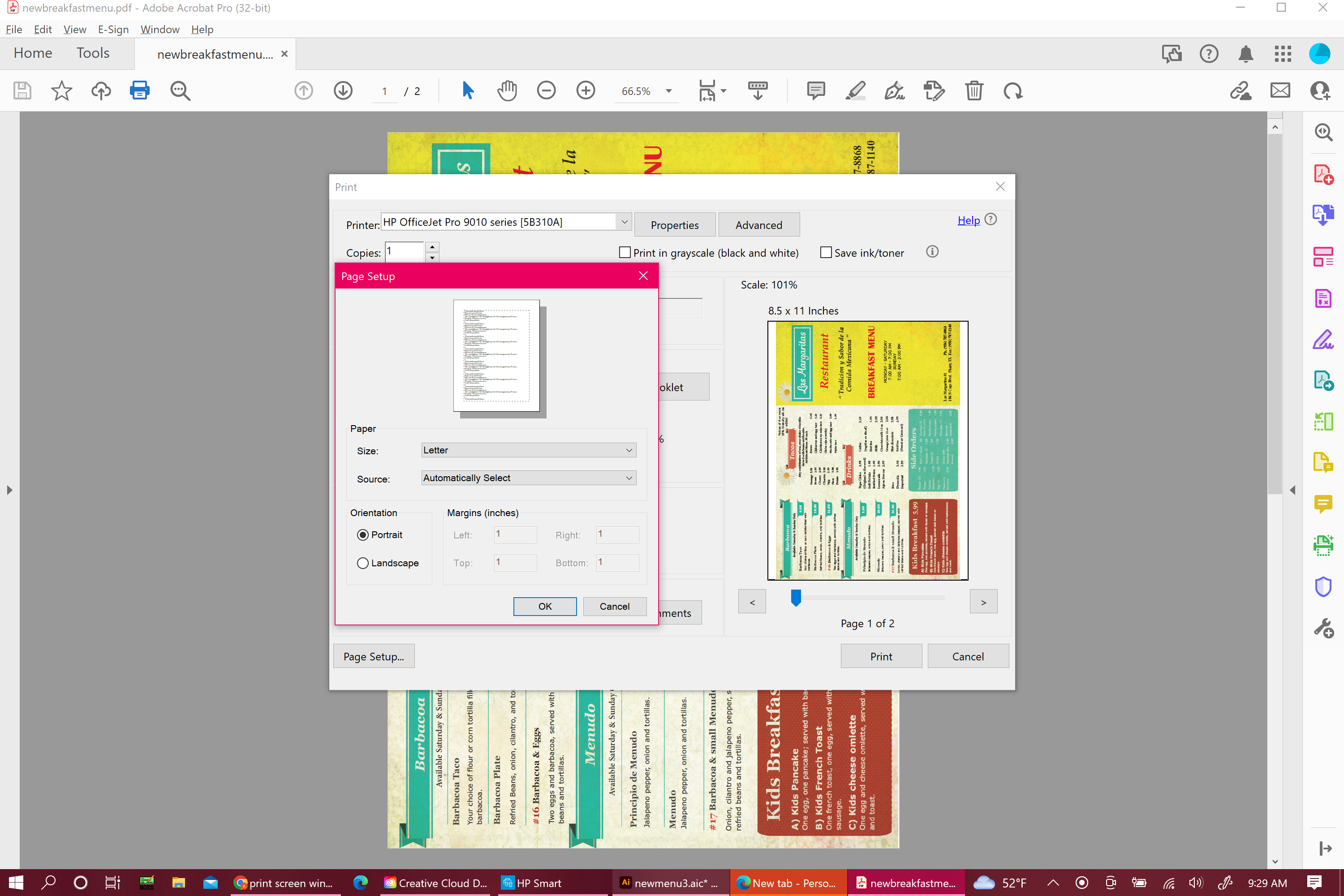 Solved Margin Settings On Page Setup Of Print Dialogue Wi Adobe Community 9783042 