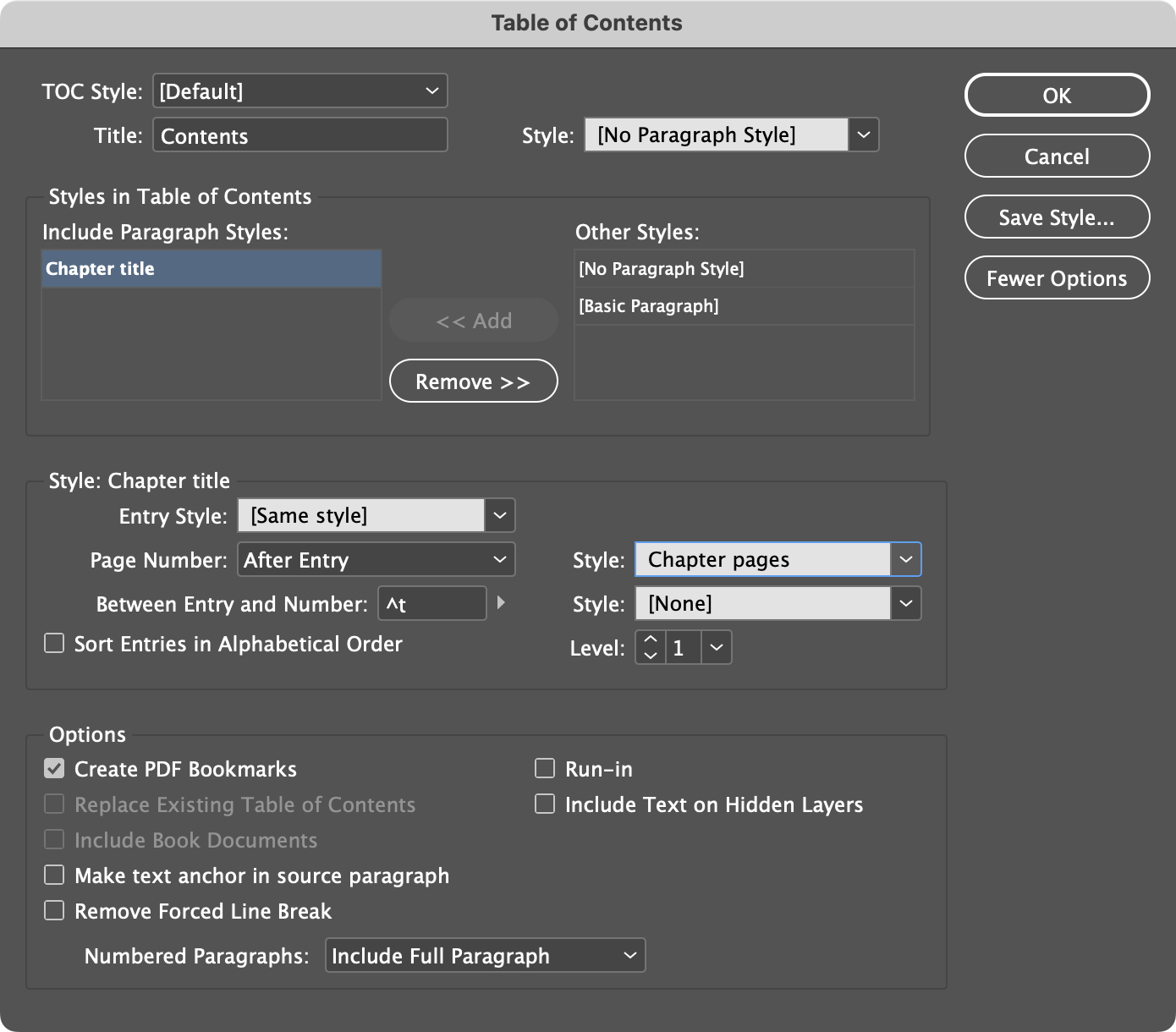 Table of Contents page number font - Adobe Community - 13362917