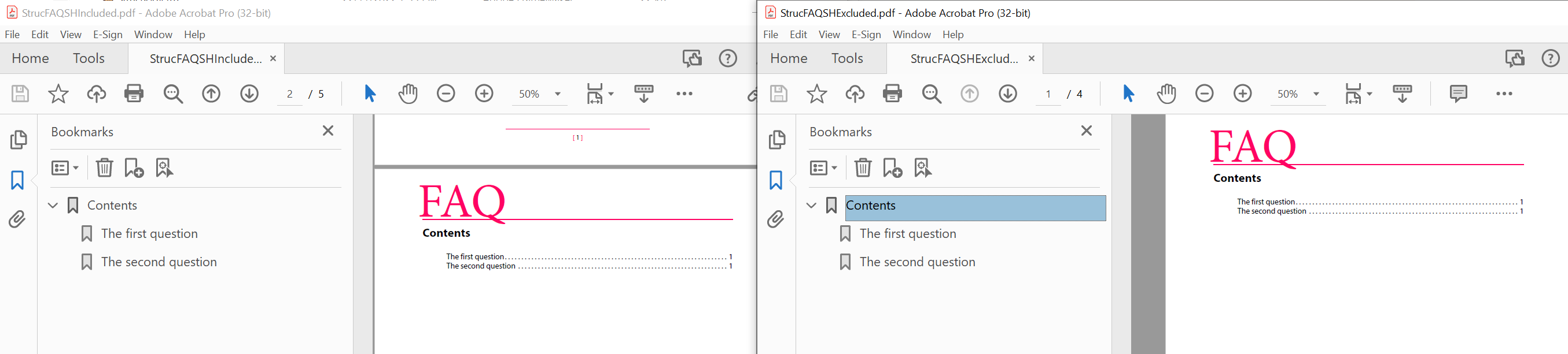 FrameMaker 2020 bookmark generation behaviour has ... - Adobe Product ...