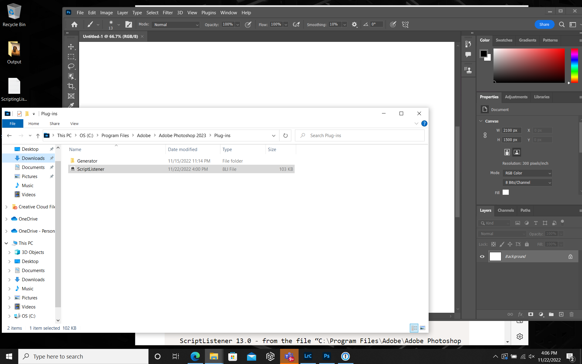 ScriptingListenerJS.log isn't appearing on my desk... - Adobe Product ...