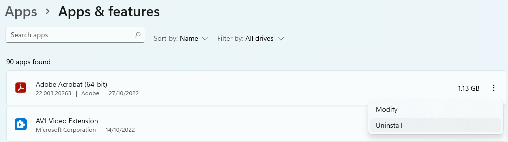 Unable to uninstall Adobe Acrobat Reader - 'FullTr... - Adobe Product ...