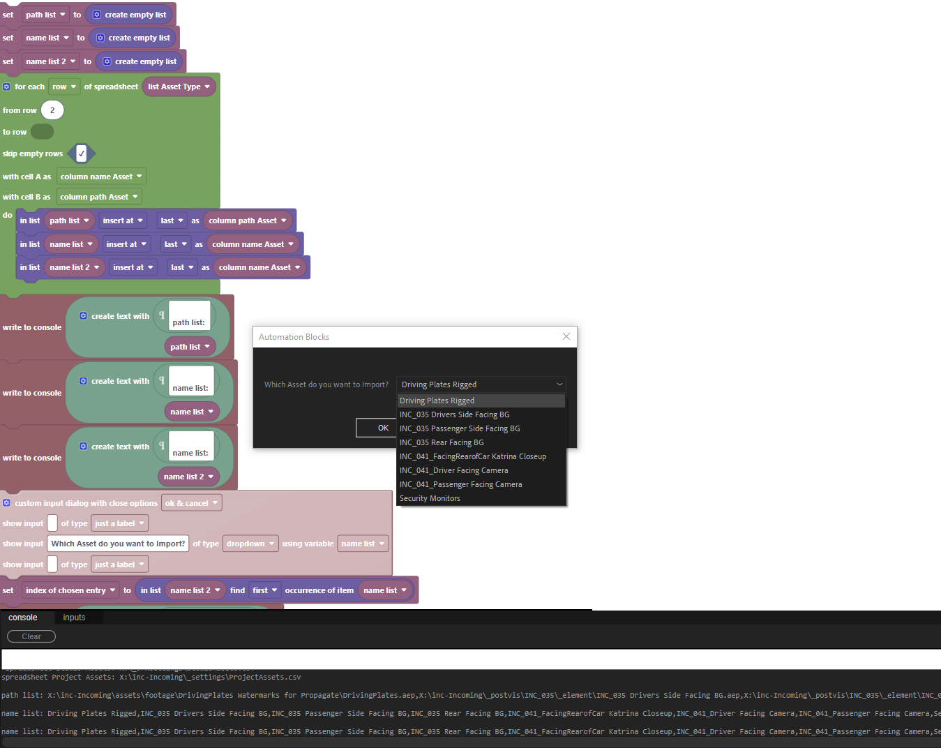 Automation Blocks - Spreadsheet alternate column s... - Adobe Product Community - 13341686