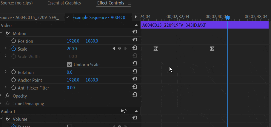 Solved Lines Between Keyframes Not Shown In Ecp Timeline Adobe