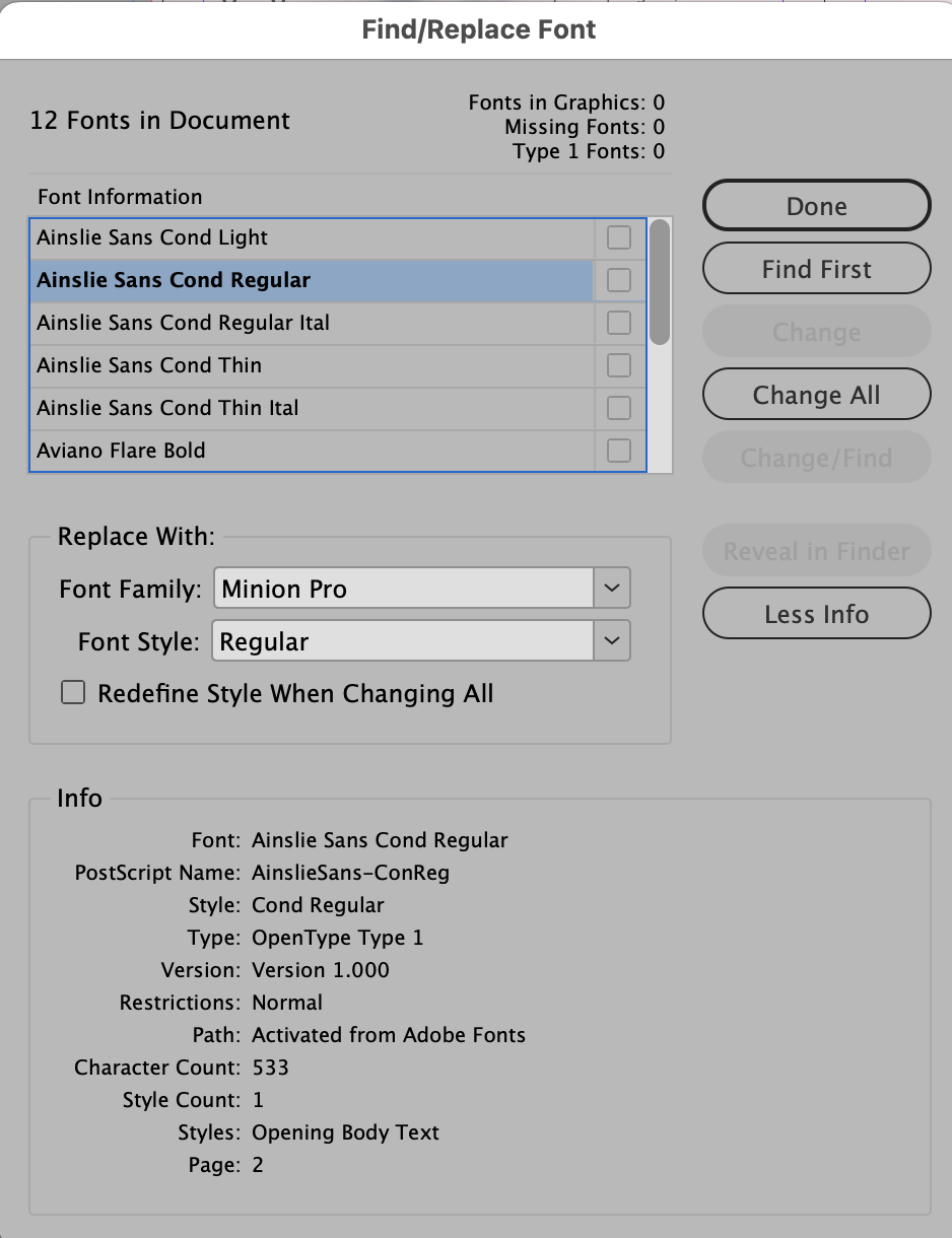 Missing Font found but still missing - Adobe Community - 13379139