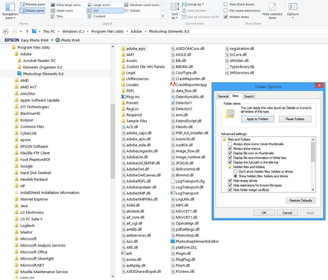 Solved: Help with missing Effects in Visibility Panel - Adobe Product ...
