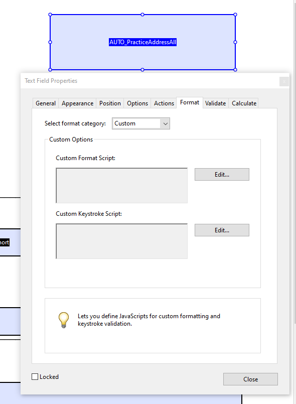 formatting an auto-populating street address in fi... - Adobe Community ...