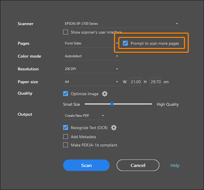 Acrobat Pop-Up "Scan Is Complete" - Adobe Product Community - 13401928