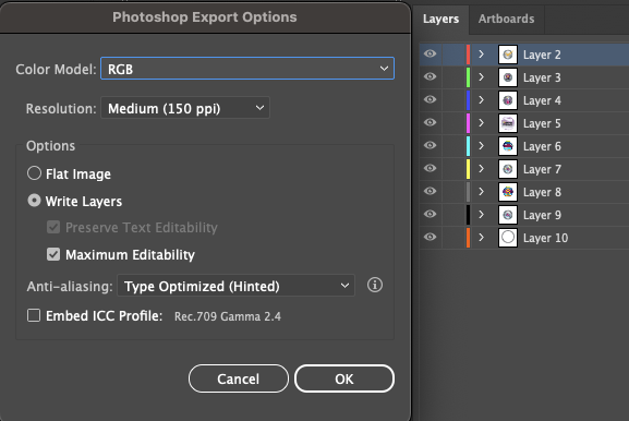 Illustrator to Photoshop WITH layers? - Adobe Community - 13404281