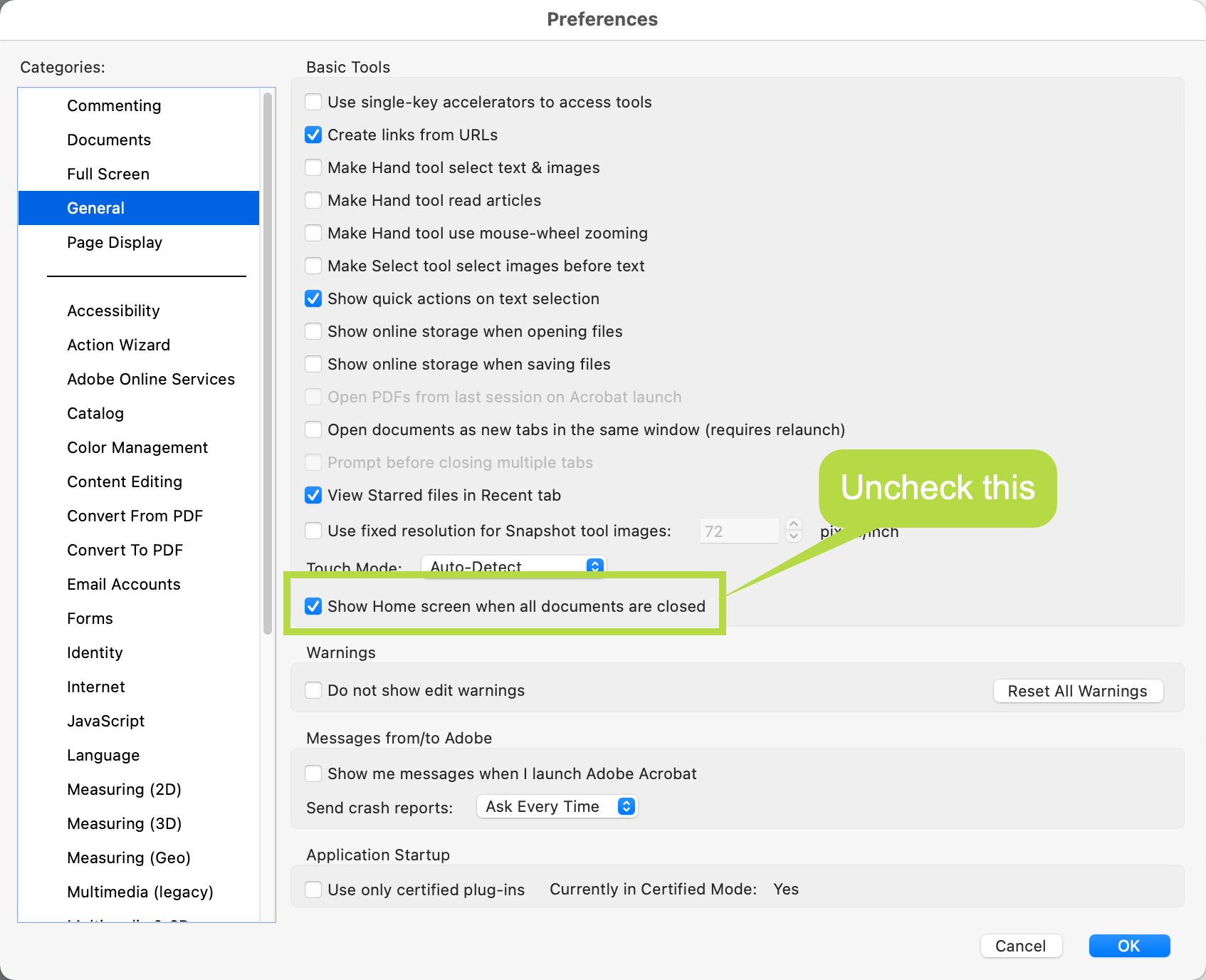 How to not have adobe reader home page stay open a... - Adobe Product ...