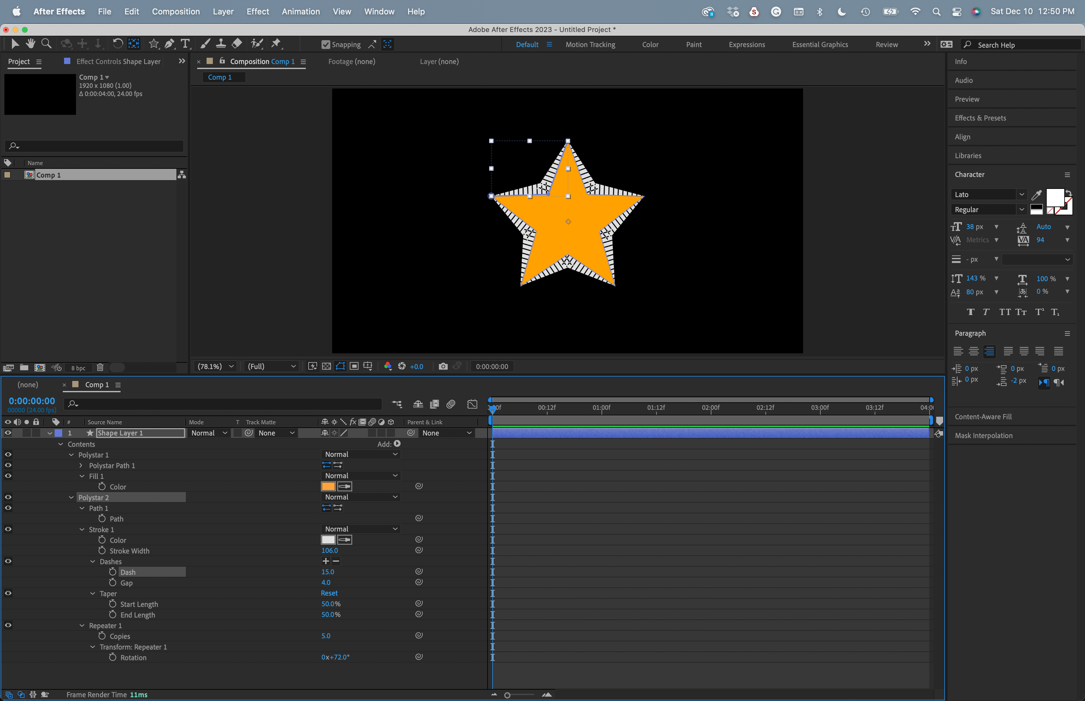 Adjusting the length of tapered shape paths - Adobe Community - 13410042