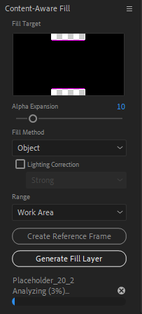 Content-Aware Fill analyzing takes too much time - Adobe Product Community - 13414539