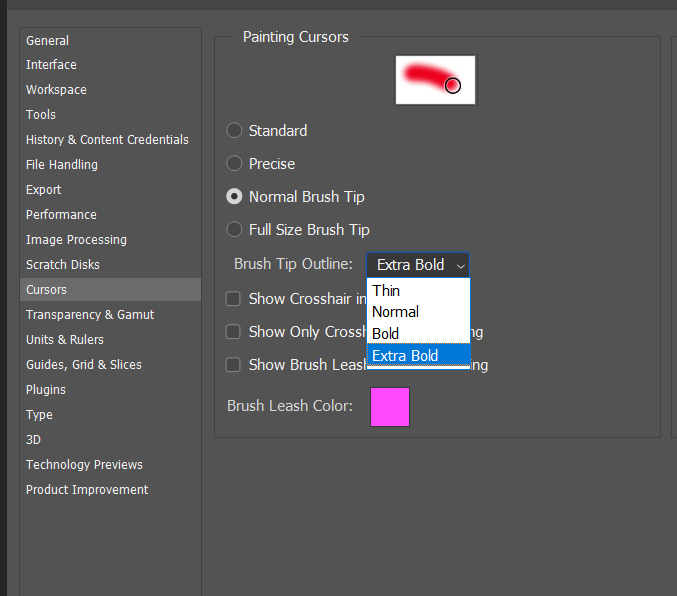 P: Make the brush cursor easier to see (too thin, ... - Page 17 - Adobe ...