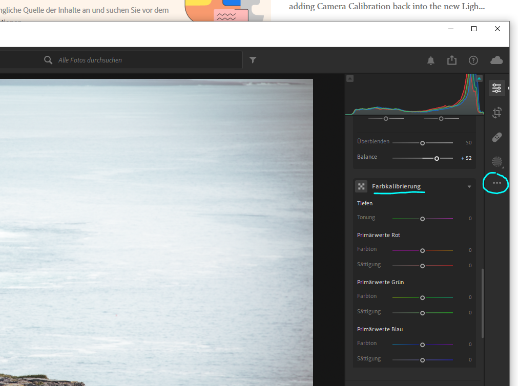 P: Add Camera Calibration Panel - Adobe Product Community - 10633278