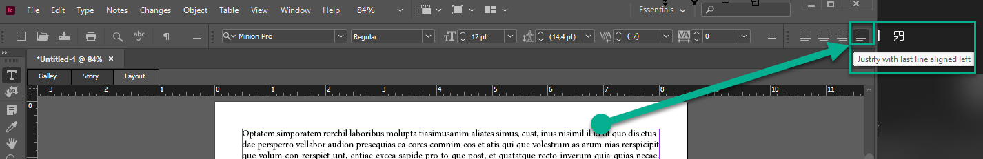 Justified text in InDesign - Adobe Community - 13403864