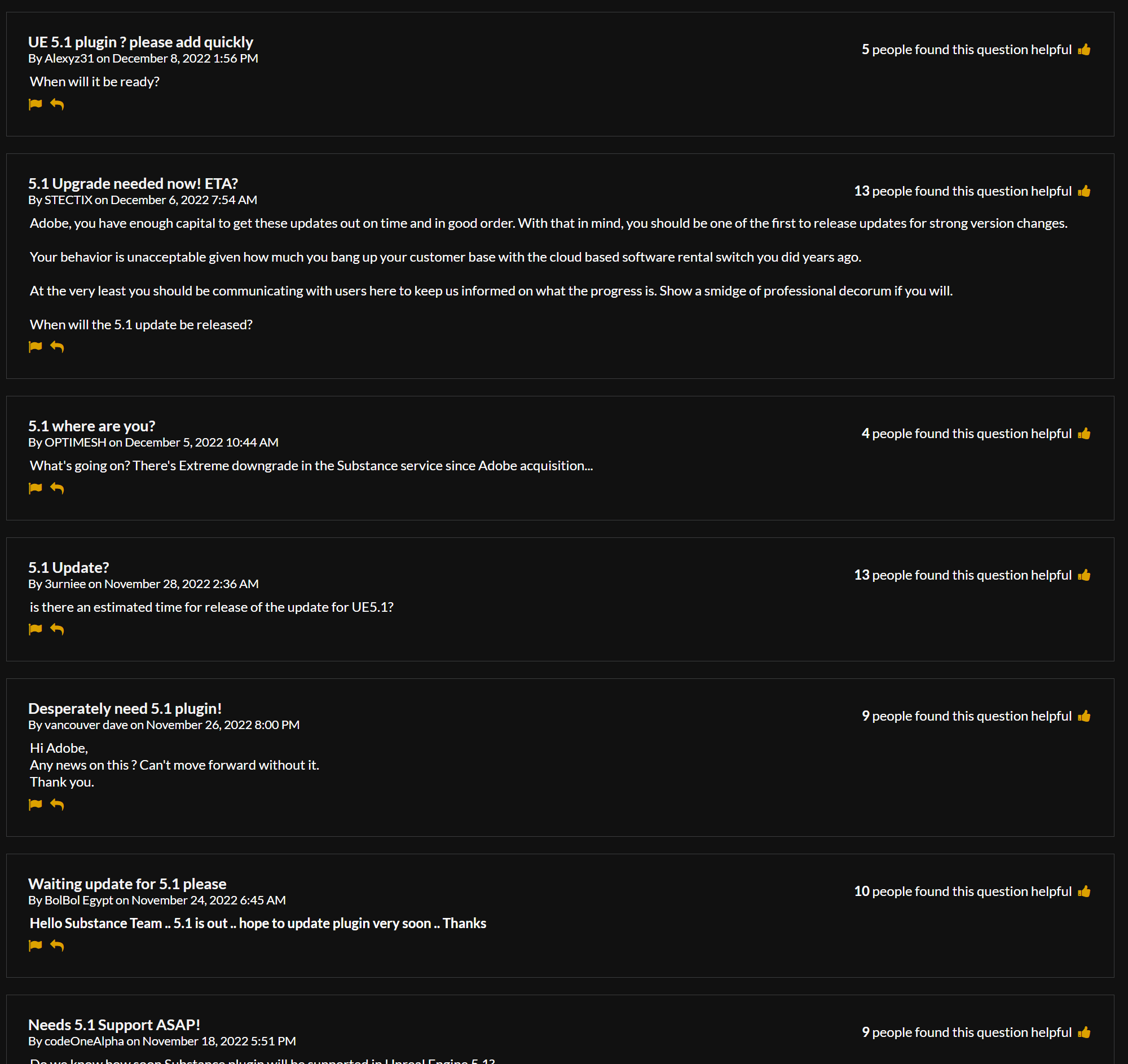 Unreal 5.1 support - Adobe Support Community - 13354950