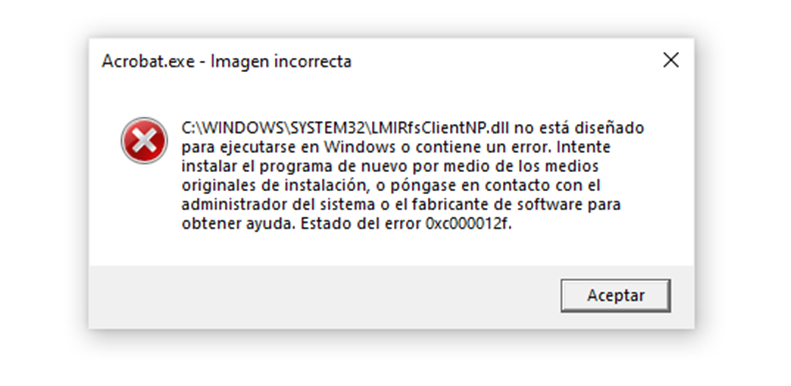 ERROR ABRIR PDF - Adobe Product Community - 13425564