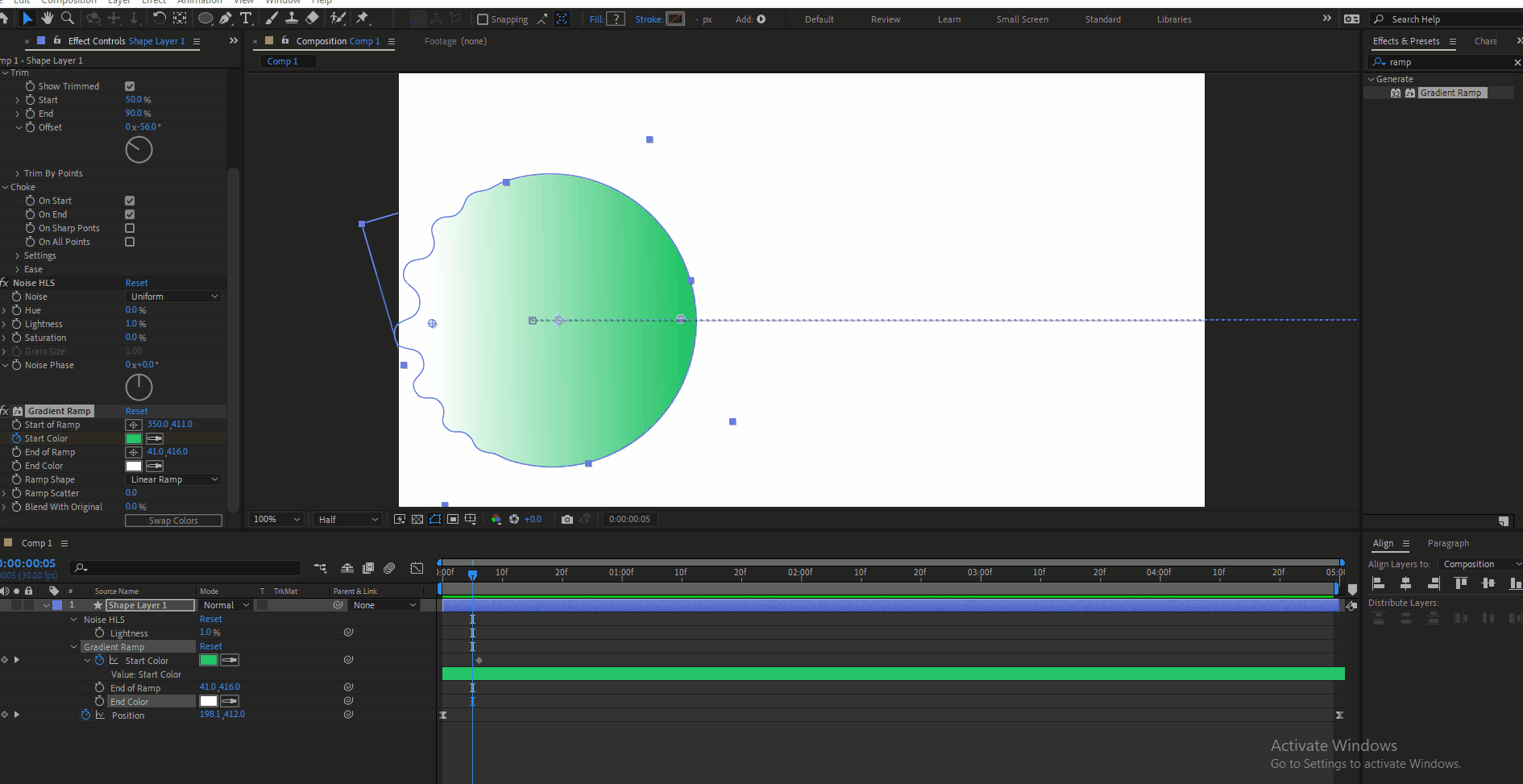 Gradient ramp not following animation path - Adobe Product Community ...