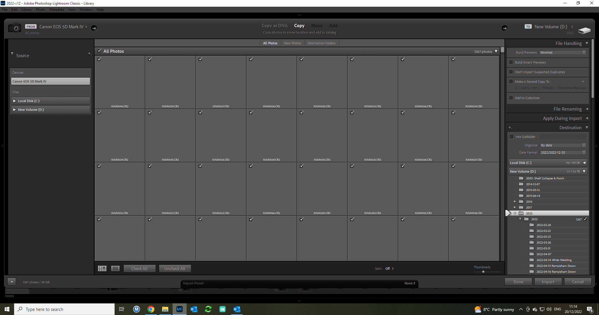 Lightroom wont import - Adobe Community - 13433716