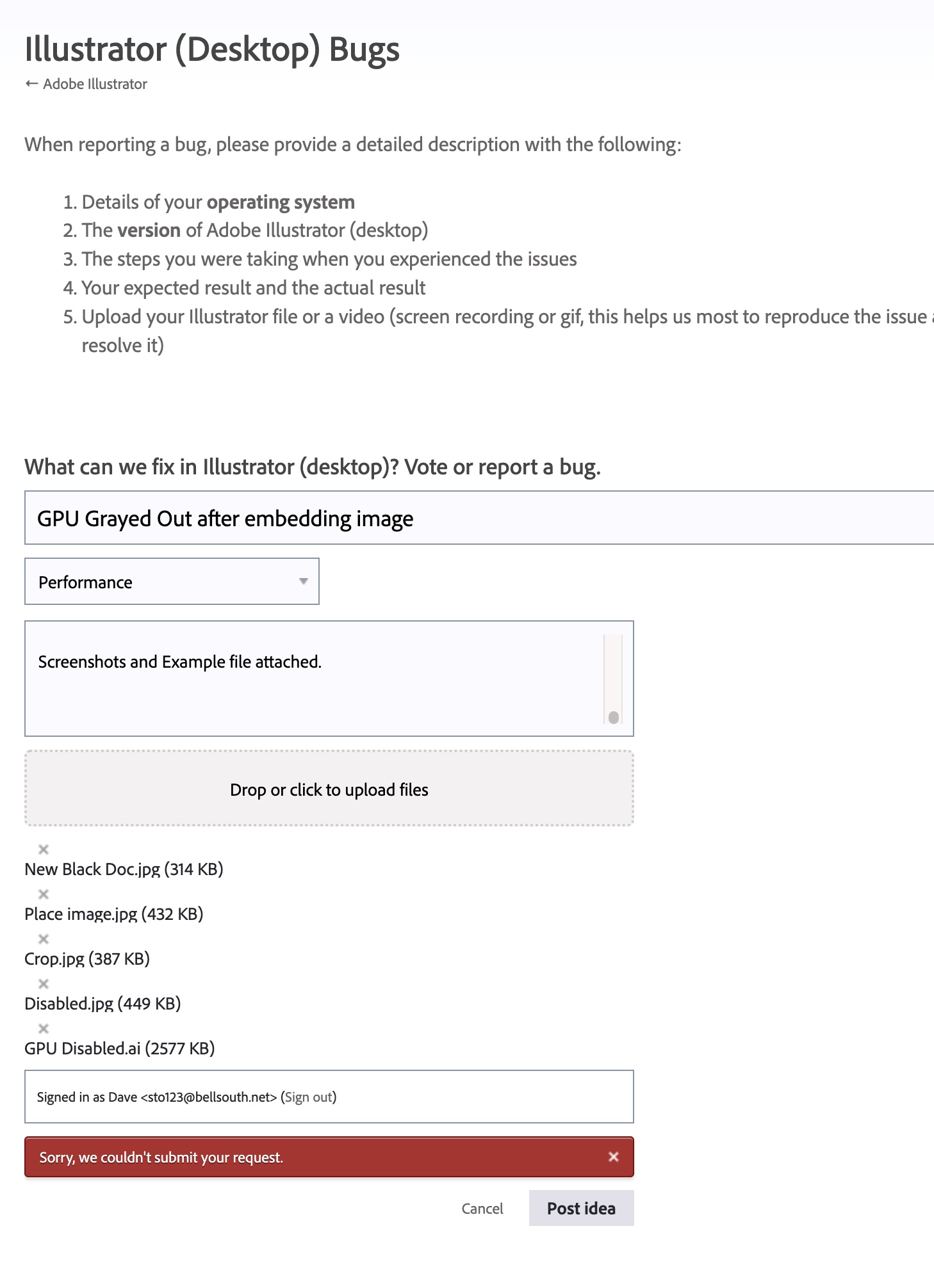 Gpu Grayed Out Adobe Community 13434444 