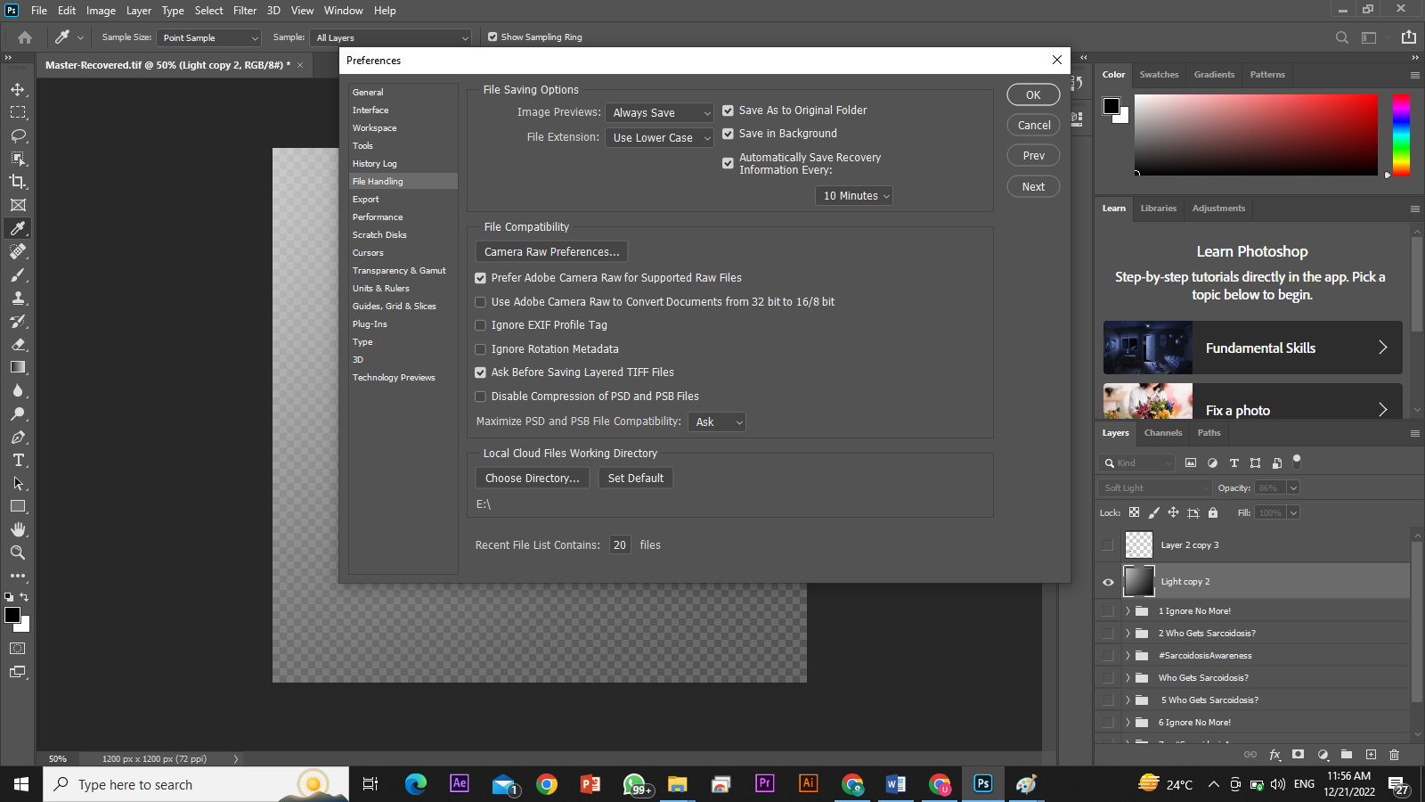 Photoshop missing "Default File Location" setting ... - Adobe Product ...