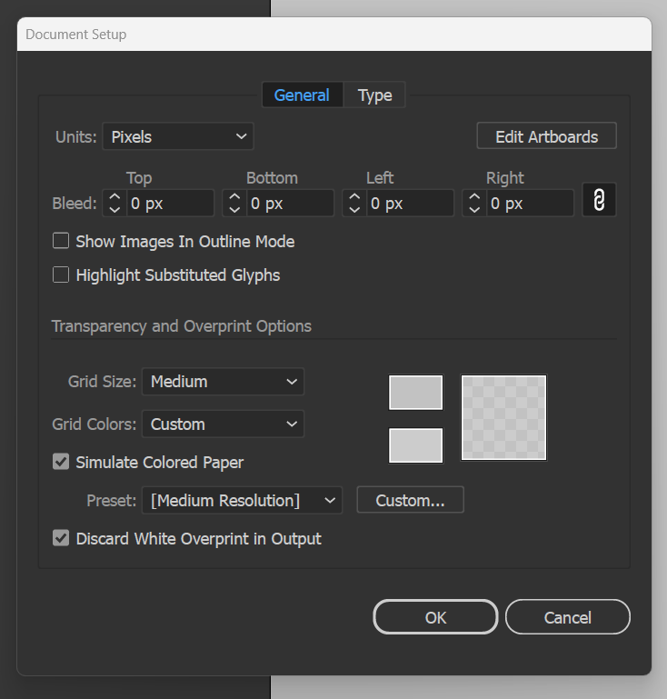 Document setup - Adobe Community - 13439077
