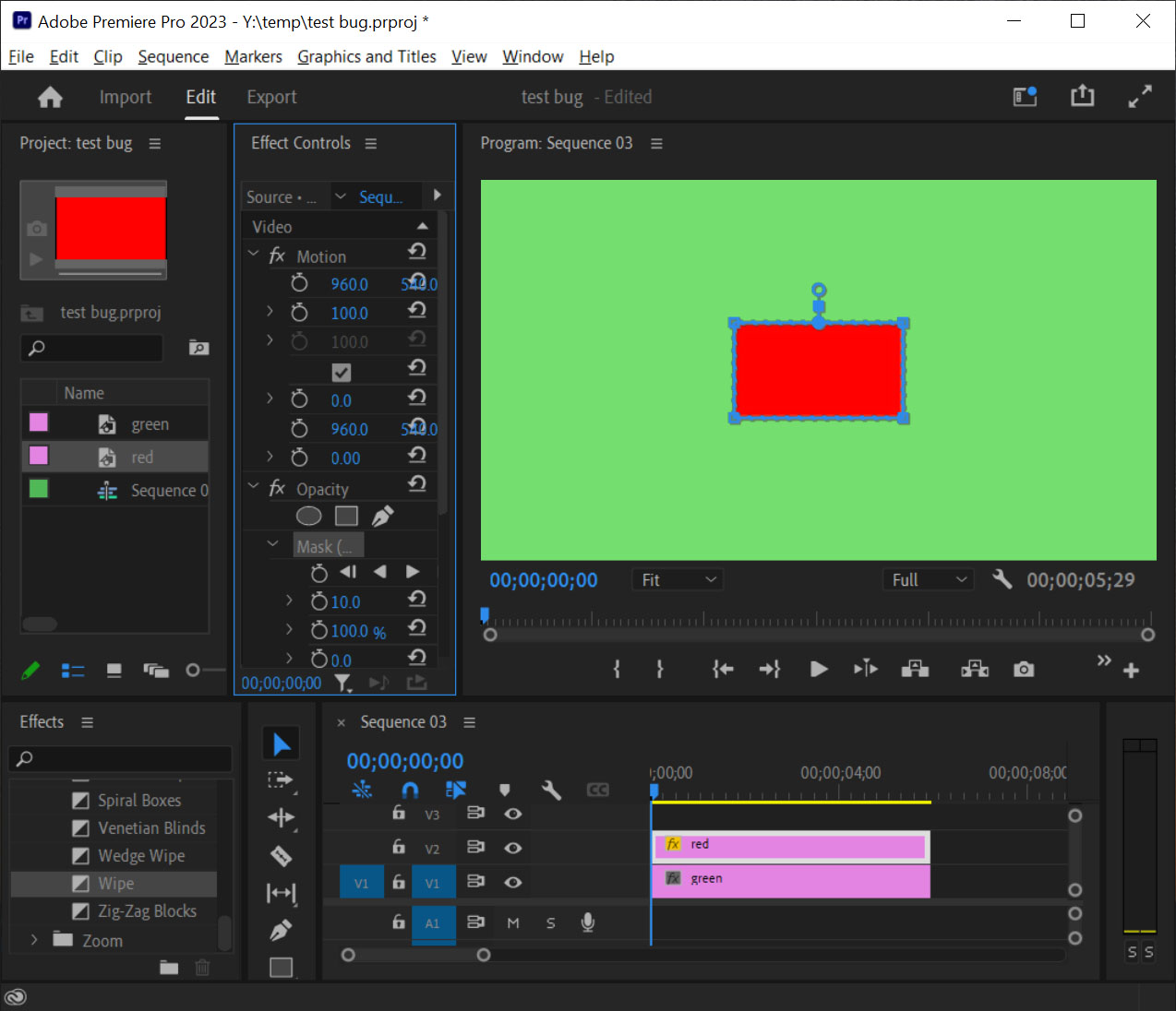 Is this a bug or do I have bad video card? - Adobe Community - 13441400