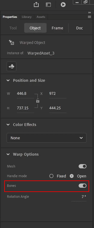 Adobe animate asset wart properties tool not activ... - Adobe Product ...