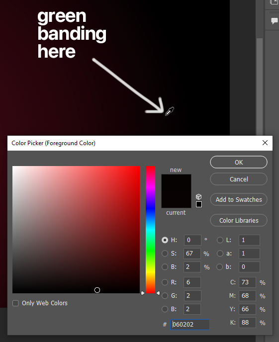 Green banding around my gradient in Illustrator - Adobe Community ...